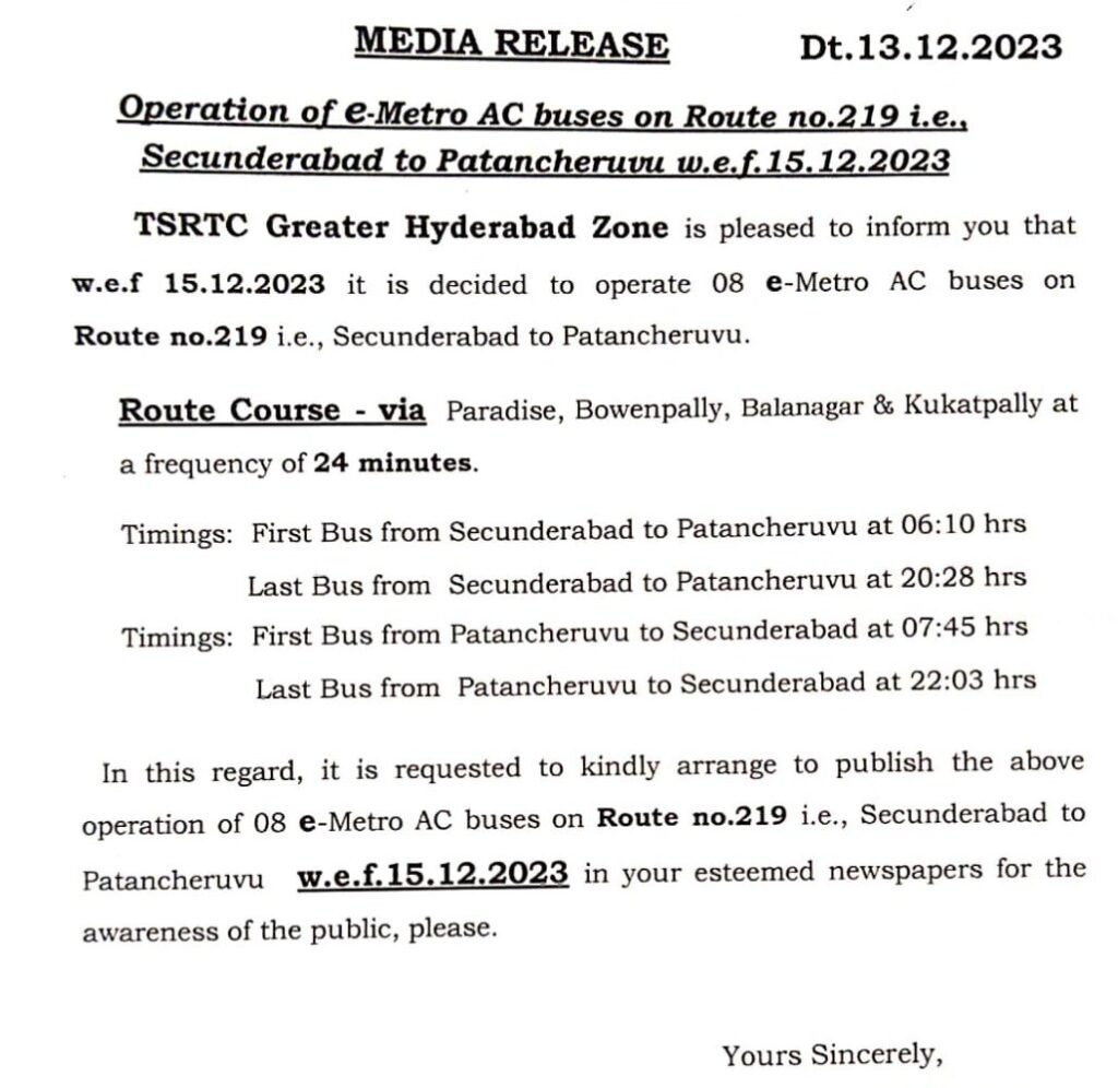 50 State-of-the-Art Electric AC Buses To Hit Hyderabad Roads | HydNewsToday
