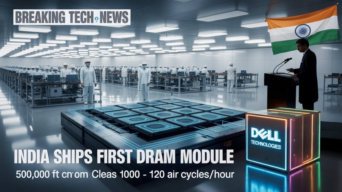 First DRAM Module Shipped To Dell - Historic Step In India’s ...